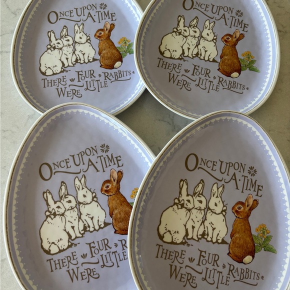 Pottery Barn Kids | Kitchen | Pottery Barn Kids Peter Rabbit Plates Set ...
